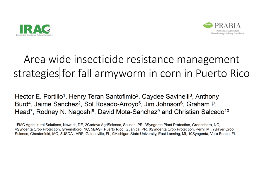 Fall armyworm Archives | Insecticide Resistance Action Committee