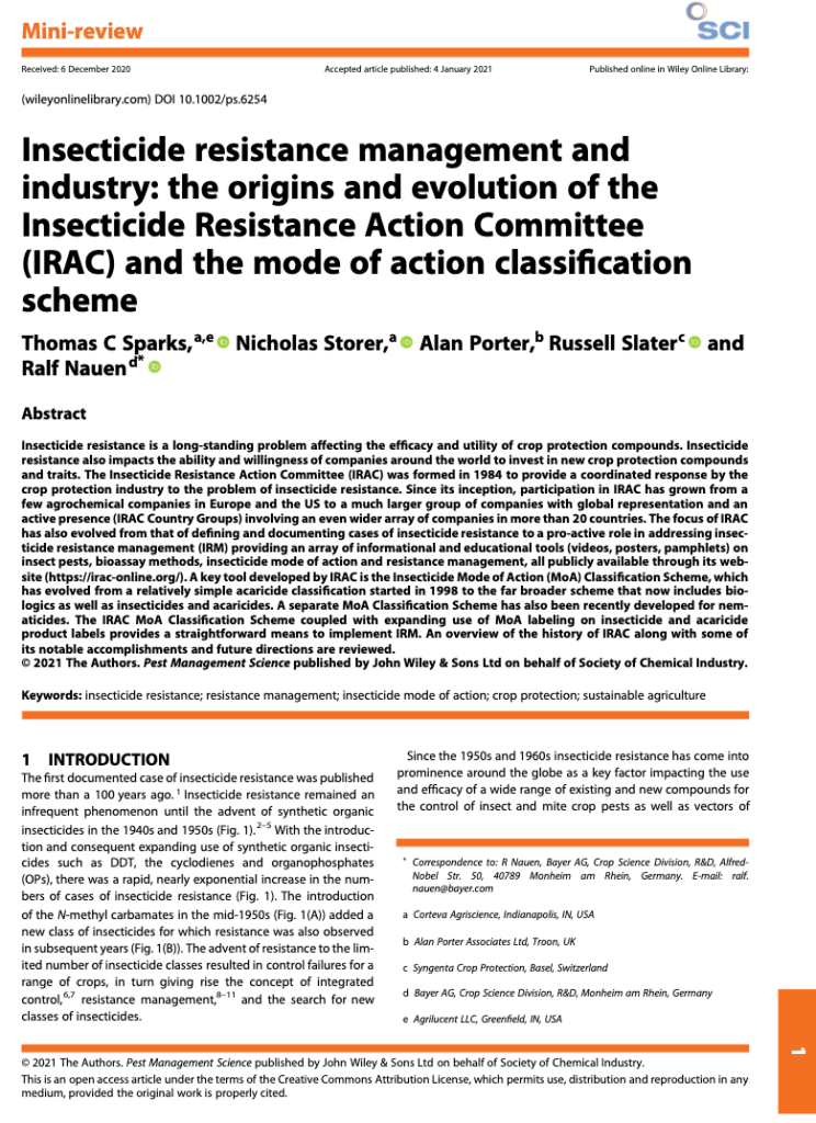 The Training centre | Insecticide Resistance Action Commiee ...