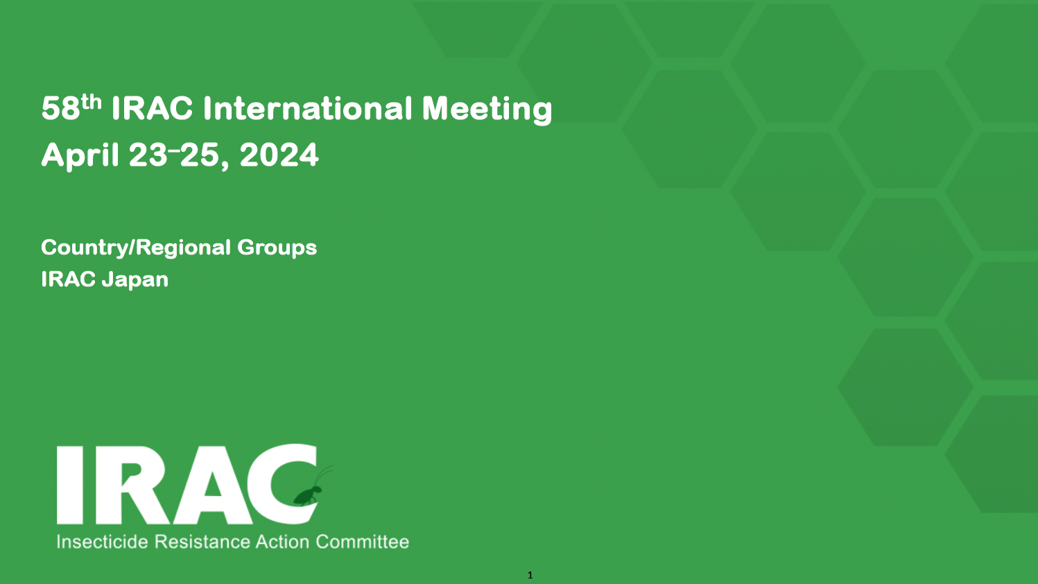 Latest resources | Insecticide Resistance Action Commiee (IRAC )
