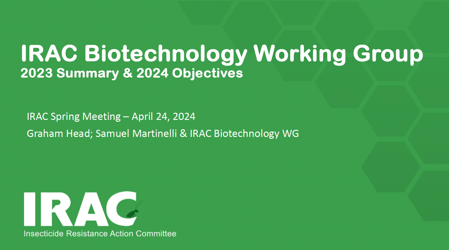 Latest resources | Insecticide Resistance Action Commiee (Insecticide ...