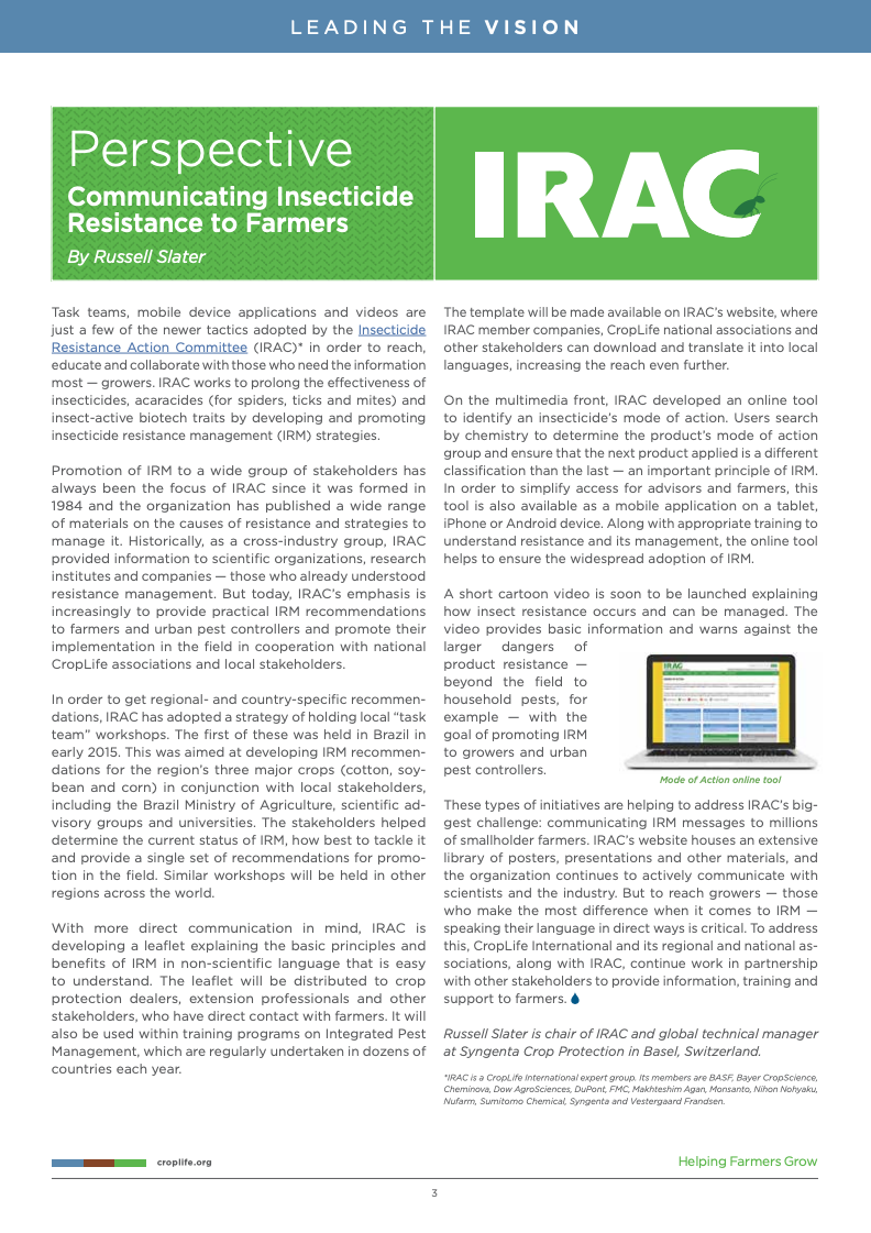 Outreach Archives | Insecticide Resistance Action Committee